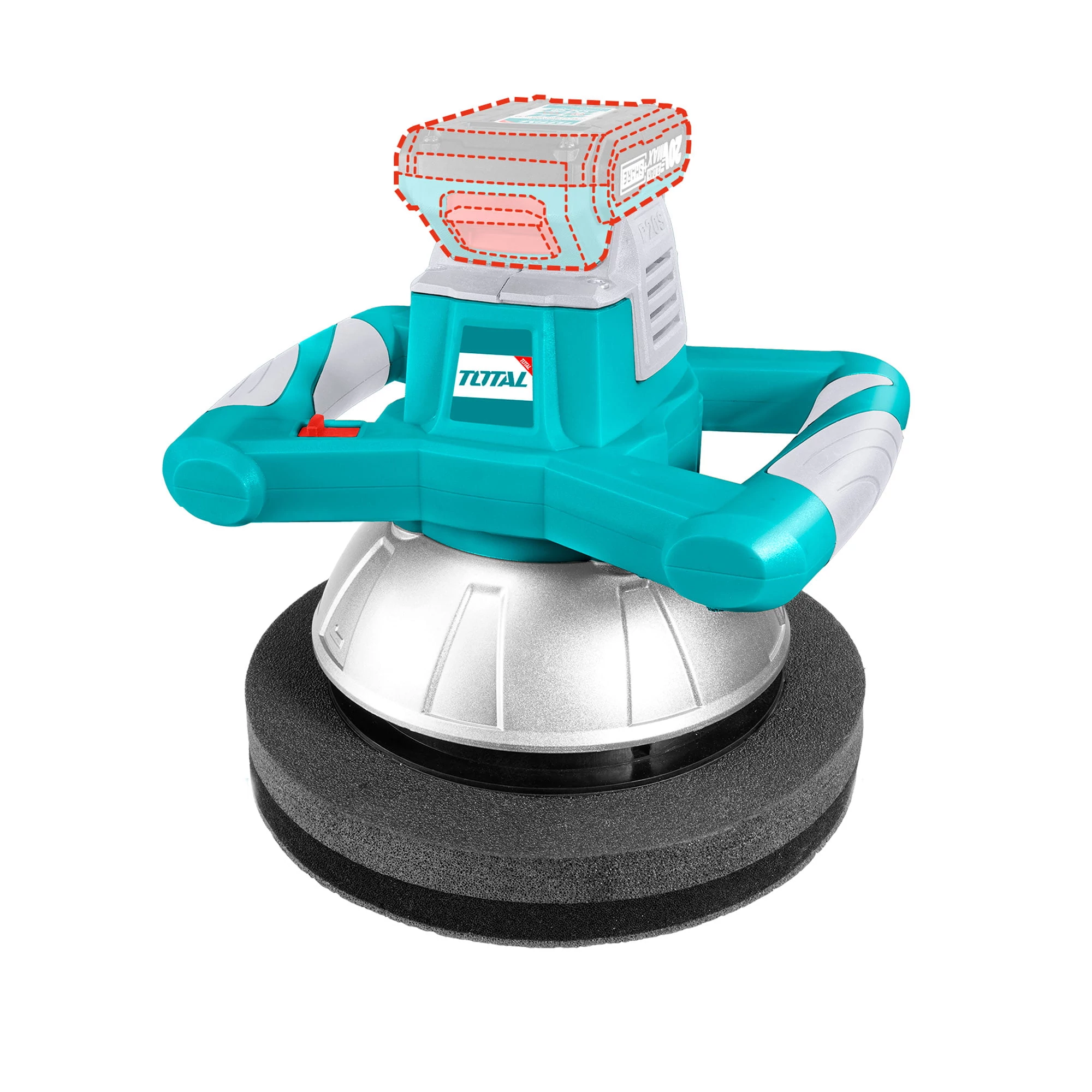 TOTAL Tools Akkus polírozógép 20V/2500rpm/P20S/ INDUSTRIAL (akkumulátor ...